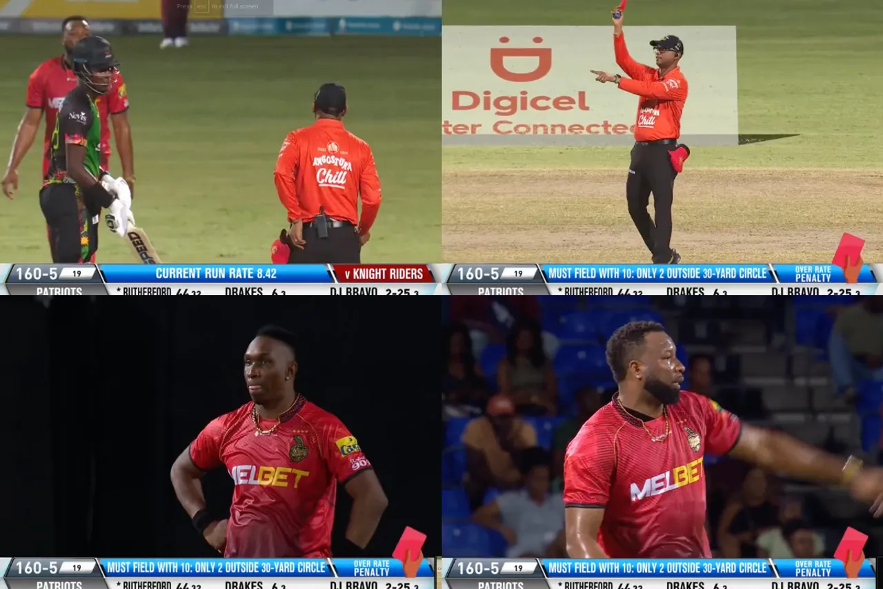 CPL 2023: First Ever Red Card In Cricket History As Sunil Narine Faces ...