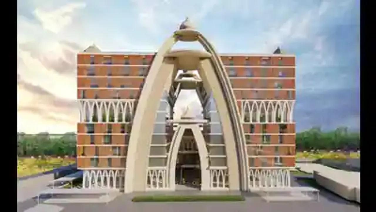 A Temple-Like Integrated Divisional Office Building Planned for ...