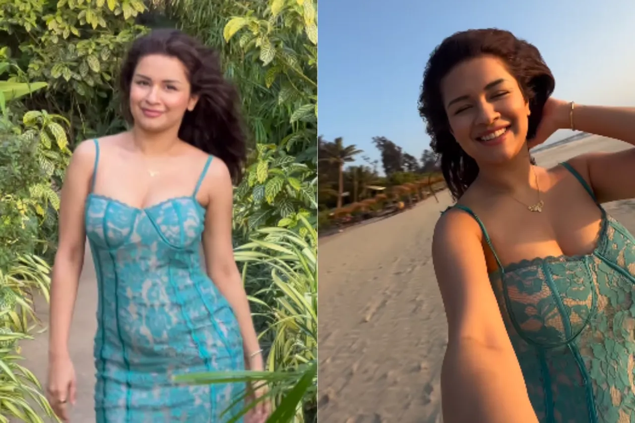 Avneet Kaur Makes Heads Turn with Sizzling Look in Sky Blue Midi Dress; WATCH