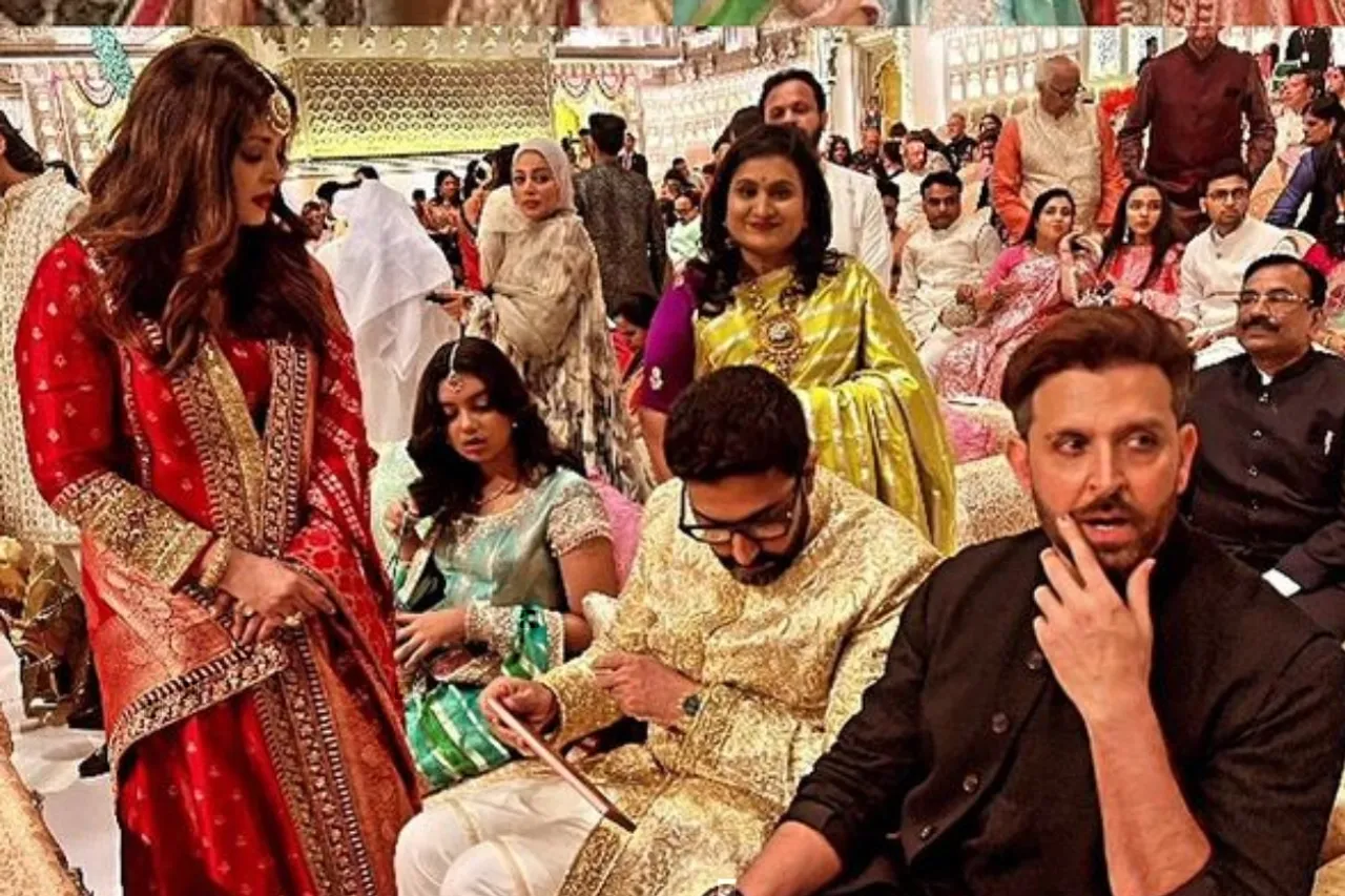 Aishwarya Rai, Aaradhya Spotted Sitting with Abhishek Bachchan at Anant ...