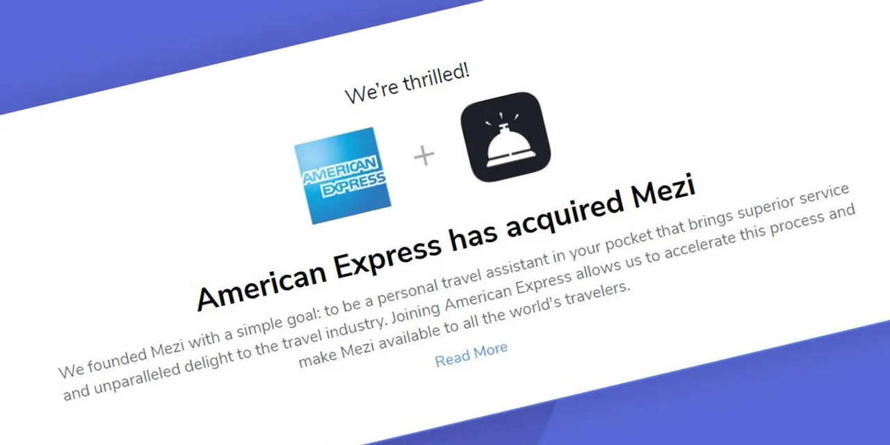 American Express acquires AI-based chatbot startup Mezi
