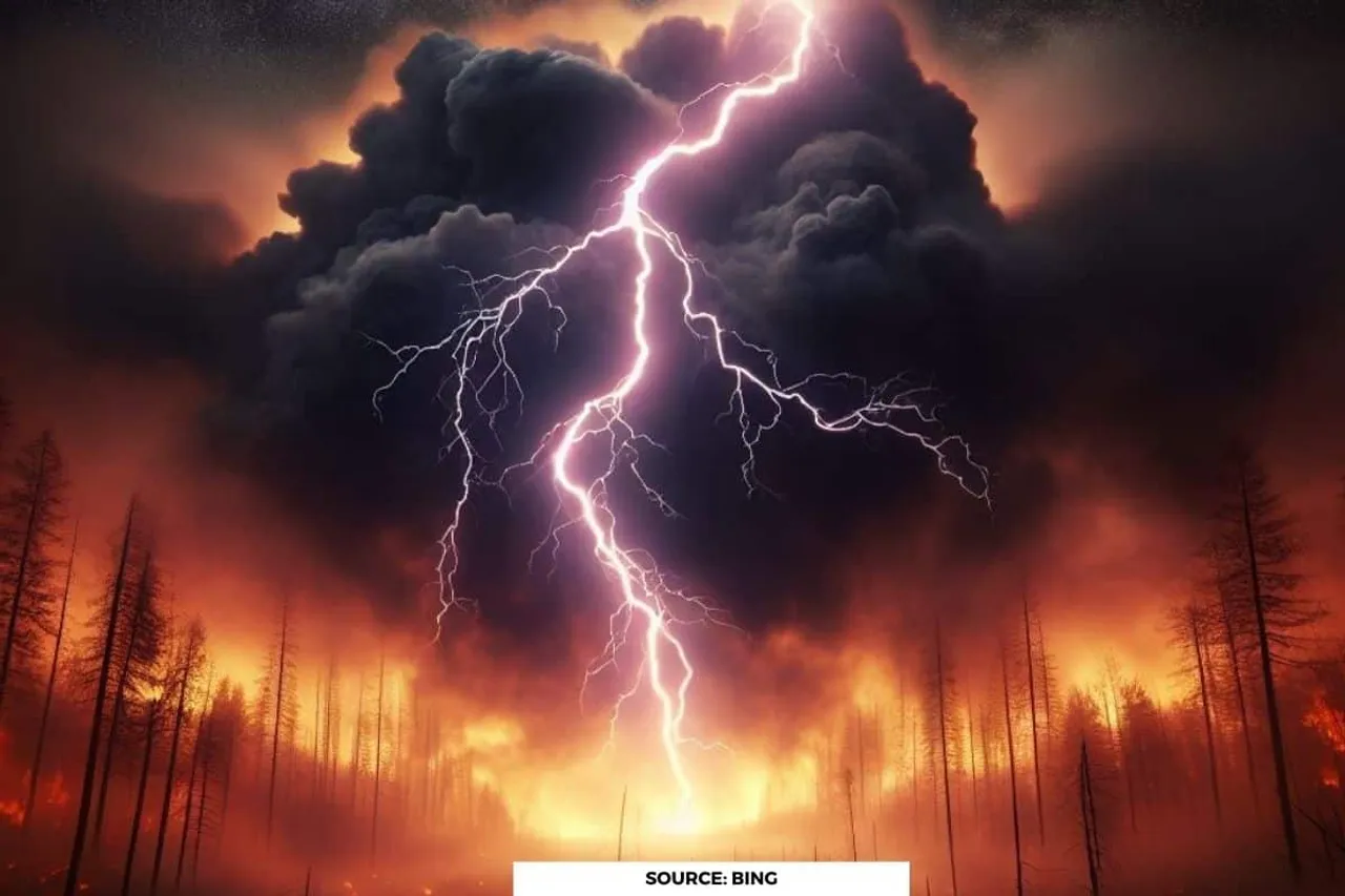 Lightning leading cause of wildfires, threatening carbon storage