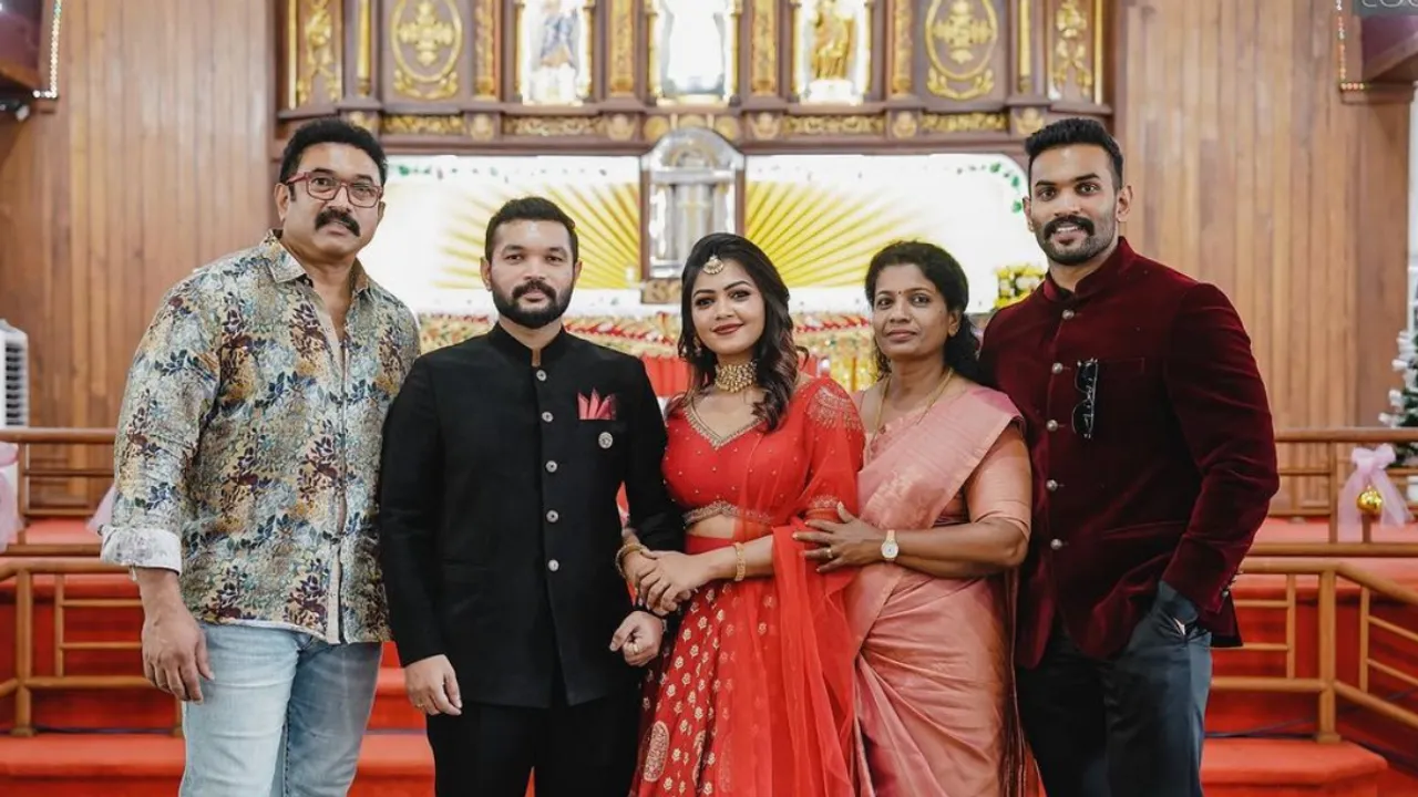 മകന്റെ വിവാഹനിശ്ചയത്തിൽ നിറസാന്നിധ്യമായി ബാബുരാജ്; വീഡിയോ