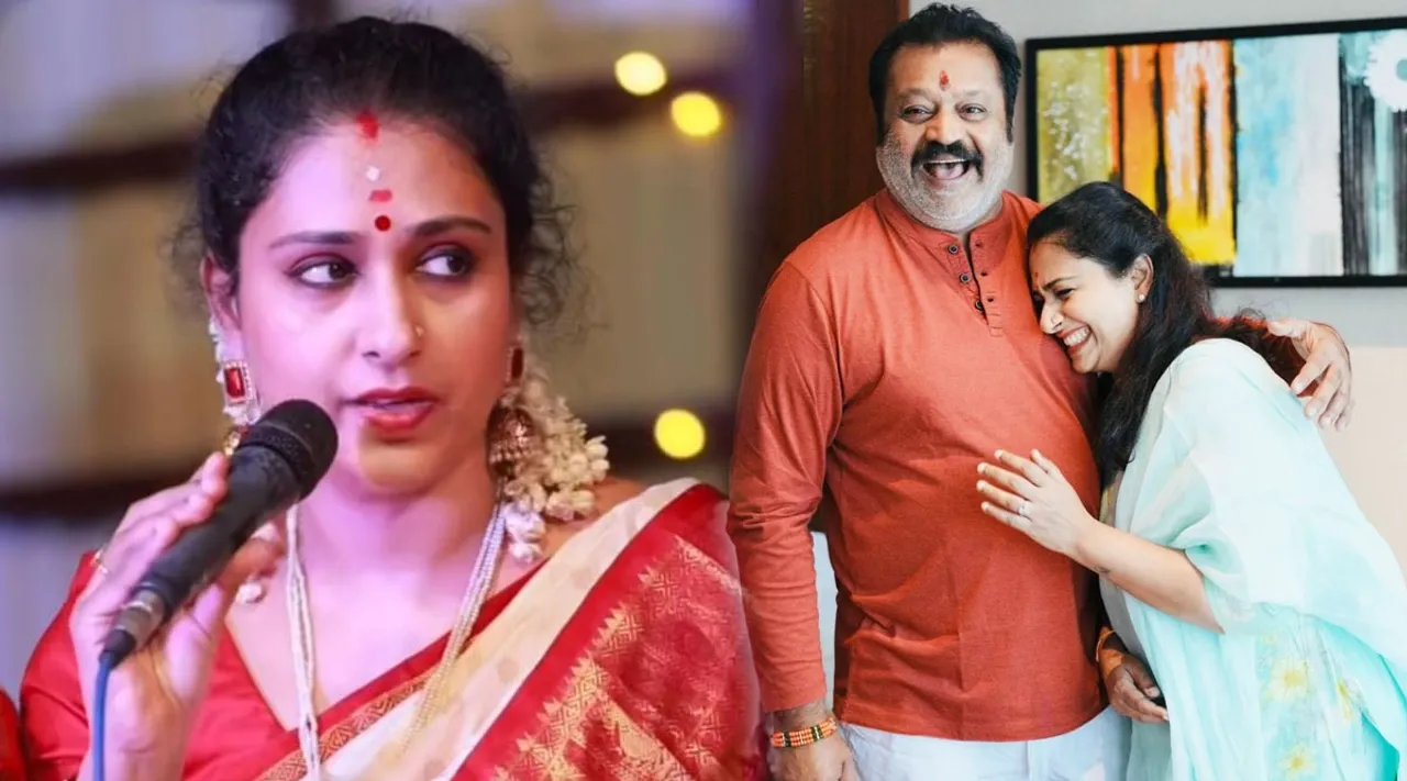 വൈക്കത്തപ്പനു മുന്നിൽ കീർത്തനം ആലപിച്ച് സുരേഷ് ഗോപിയുടെ സ്വന്തം രാധിക 