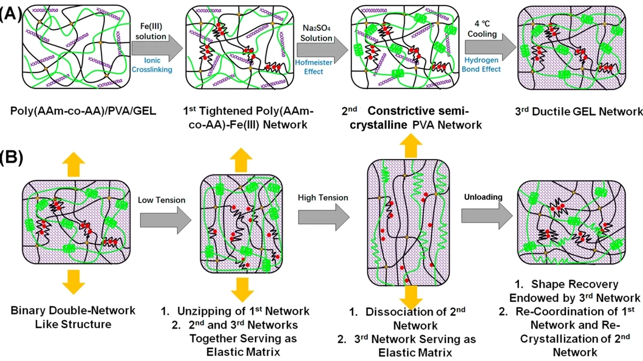 Harnessing the Power of Highly Entangled Double Network Hydrogels: A Review