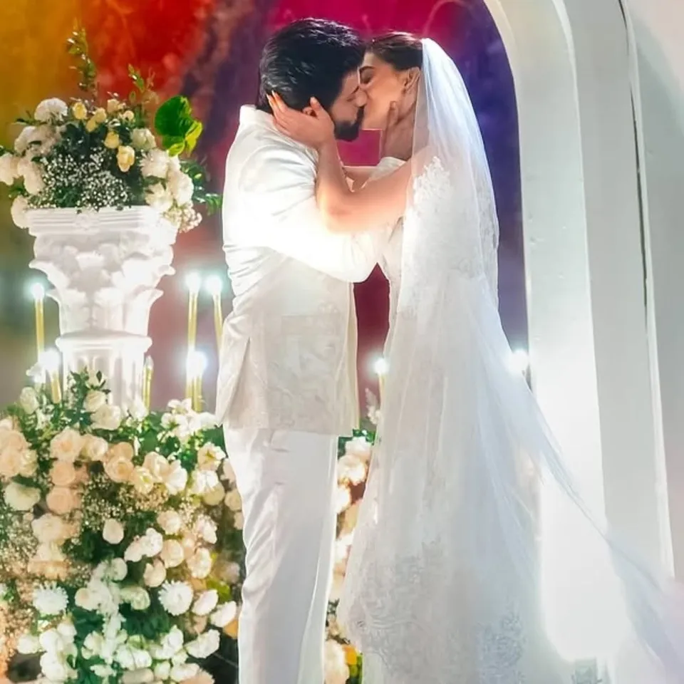 Keerthy Suresh kissing groom at her wedding; See Pictures