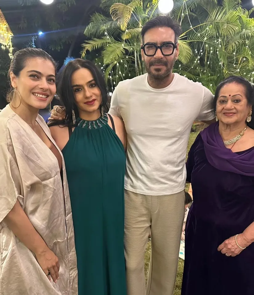 Ajay Devgn, Kajol and Family ring in New Year 2025; Pictures