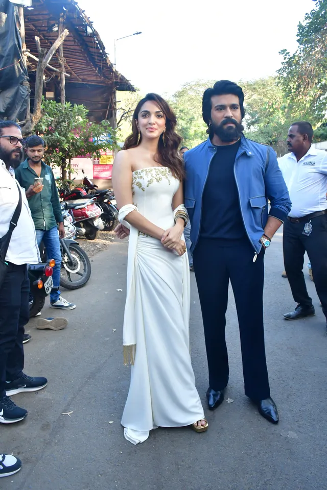 Ram Charan and Kiara Advani Spotted On The Sets Of Bigg Boss 18