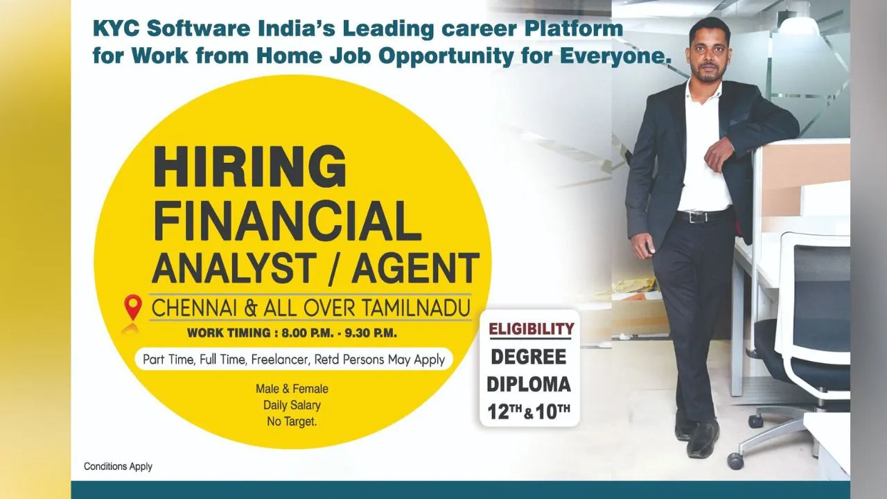 Mr Afroz Khan Distributor KYC Software Hiring Financial Analyst & Agents Across all over Chennai ...