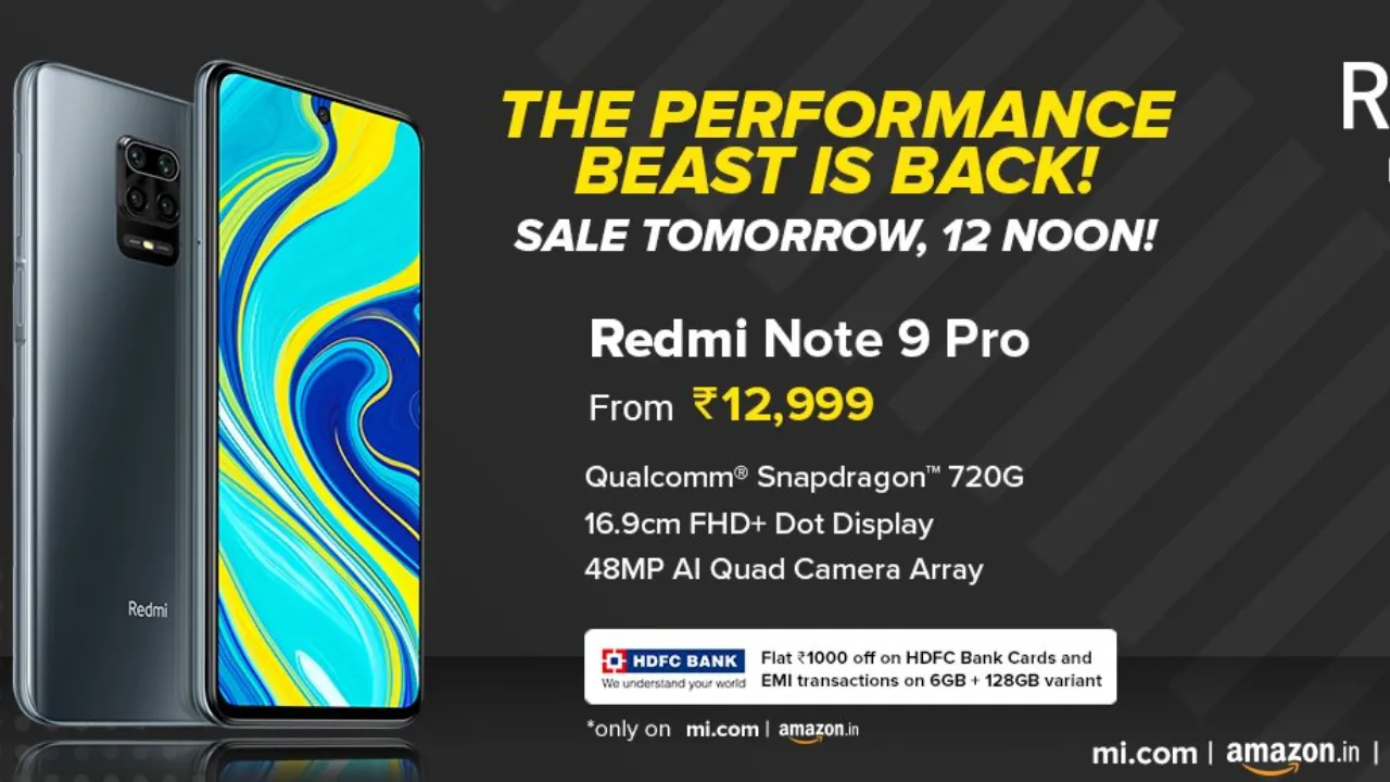 Redmi Note 9 Pro Set To Go On Sale In India Today: Specs, Features ...