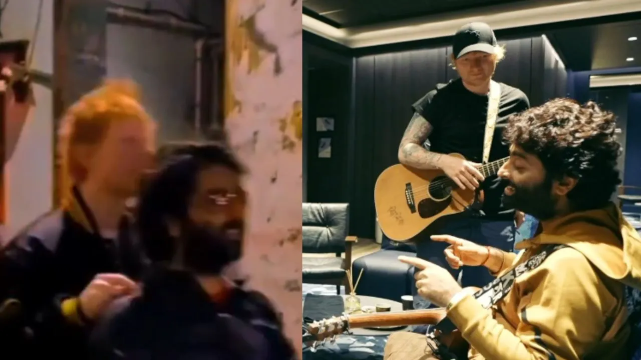 आधी रात को घूमने निकले अरिजीत सिंह-एड शीरन, स्कूटी राइड का Video हो रहा ...