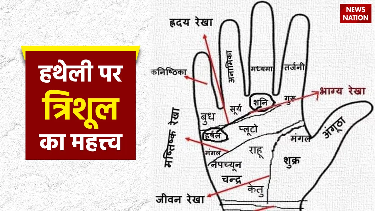 Hast Rekha: हथेली में त्रिशूल का निशान क्या दर्शाता है, जानें इसका महत्त्व