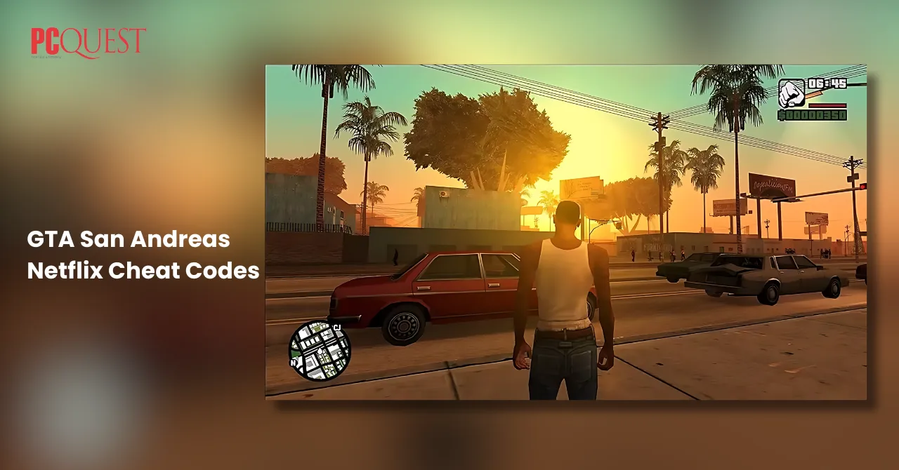 GTA San Andreas Netflix Cheat Codes for mobile gaming