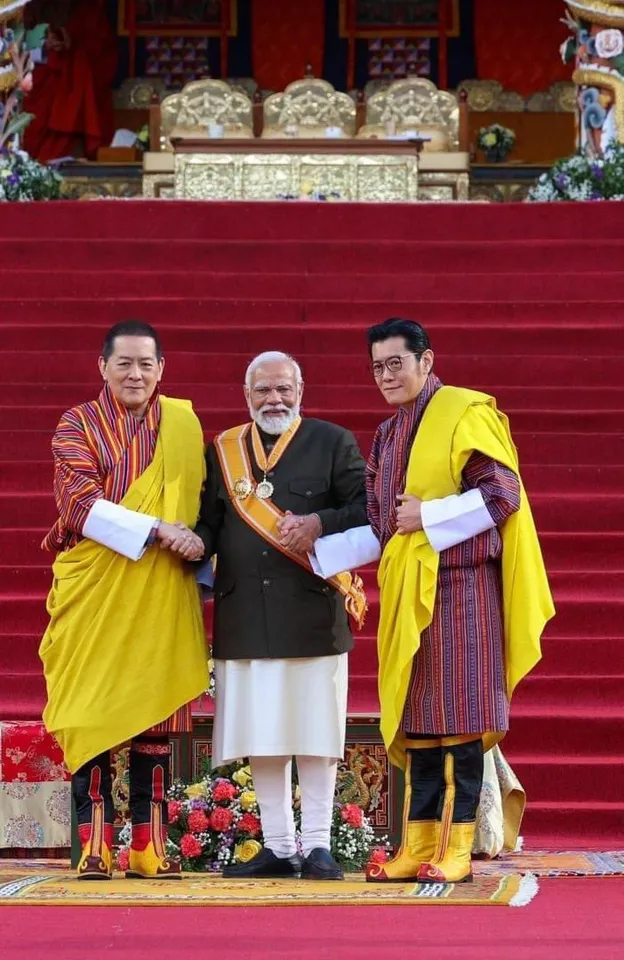 PM Modi Conferred Bhutan’s Highest Civilian Award, 'Order of the Druk Gyalpo'