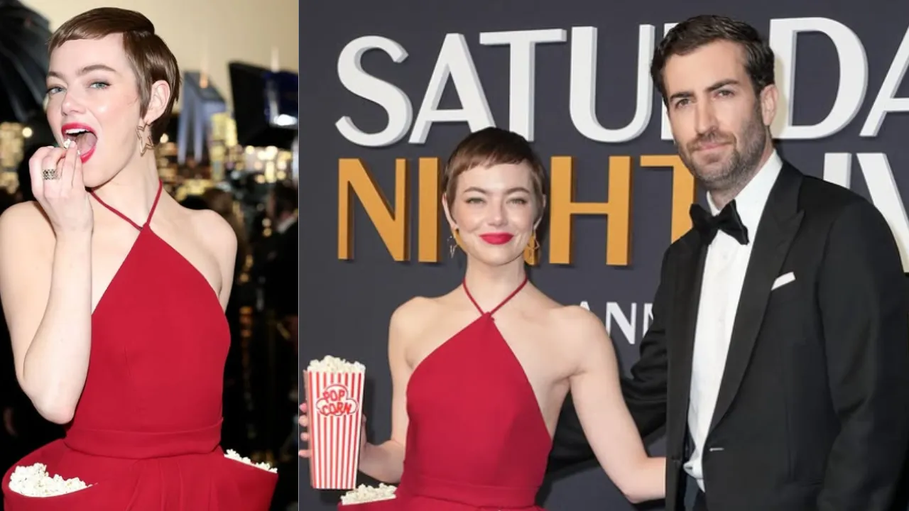 How Emma Stone’s Popcorn Dress Redefines Functional Fashion