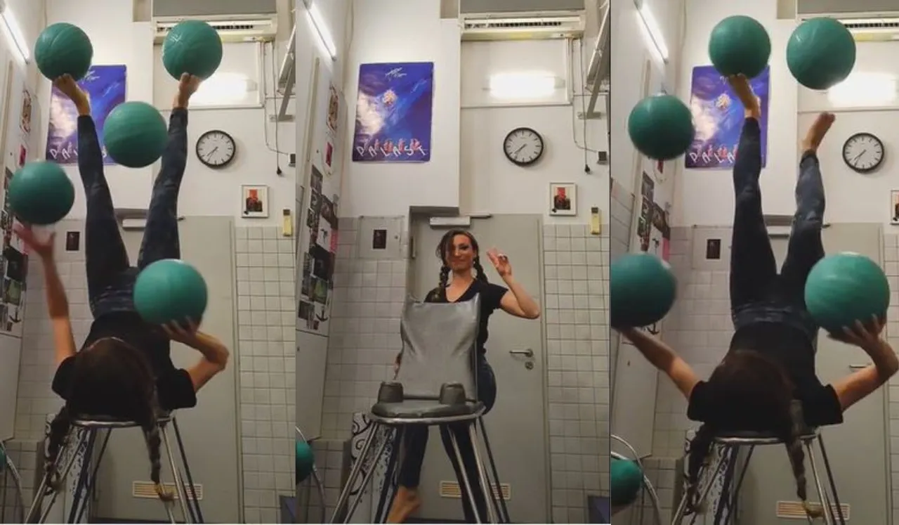Woman Shows Her Juggling Skills, Leaves Netizen In Shock, Watch Video Here