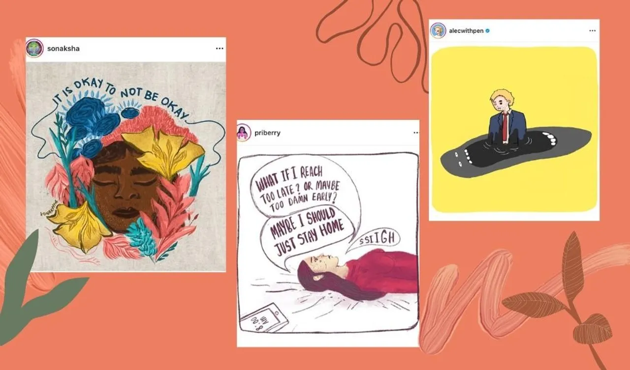 These Instagram artists depict mental health issues with their ...