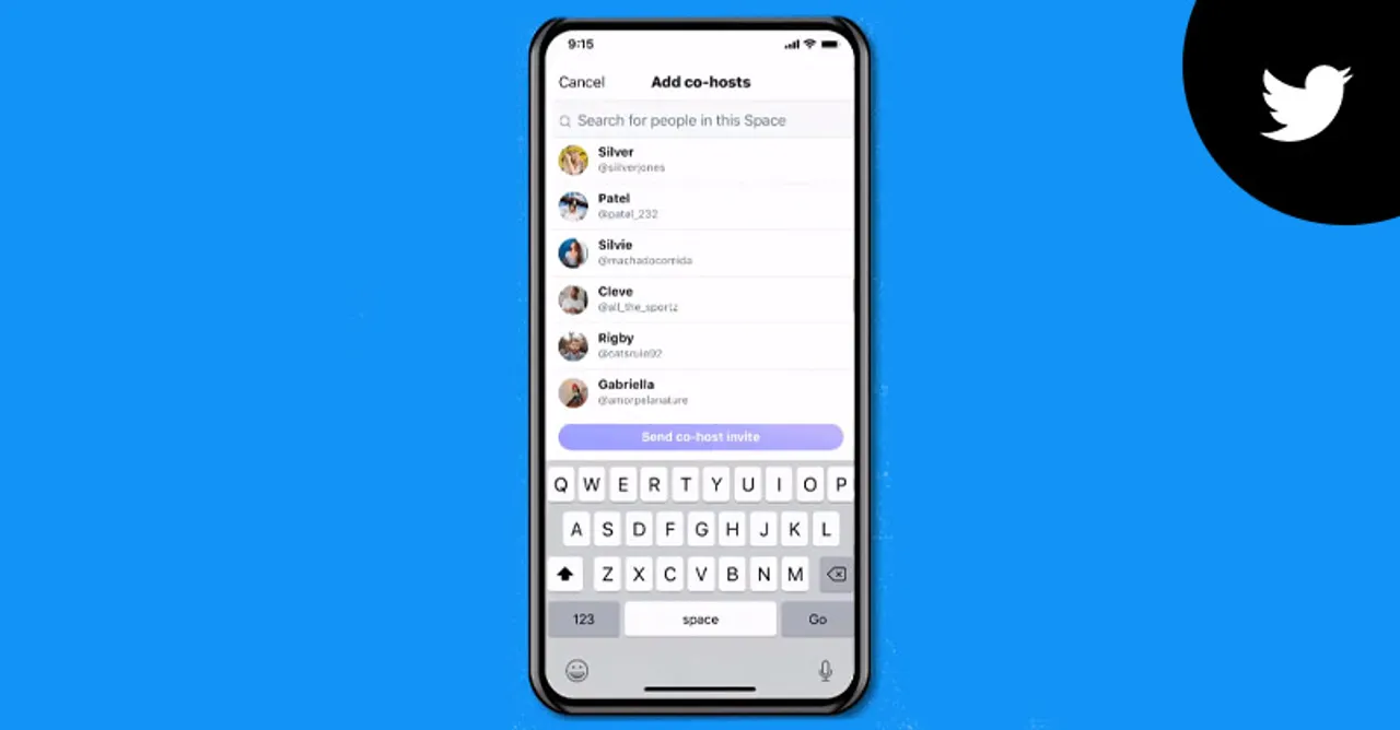 Twitter users can now hold Spaces with co-hosts
