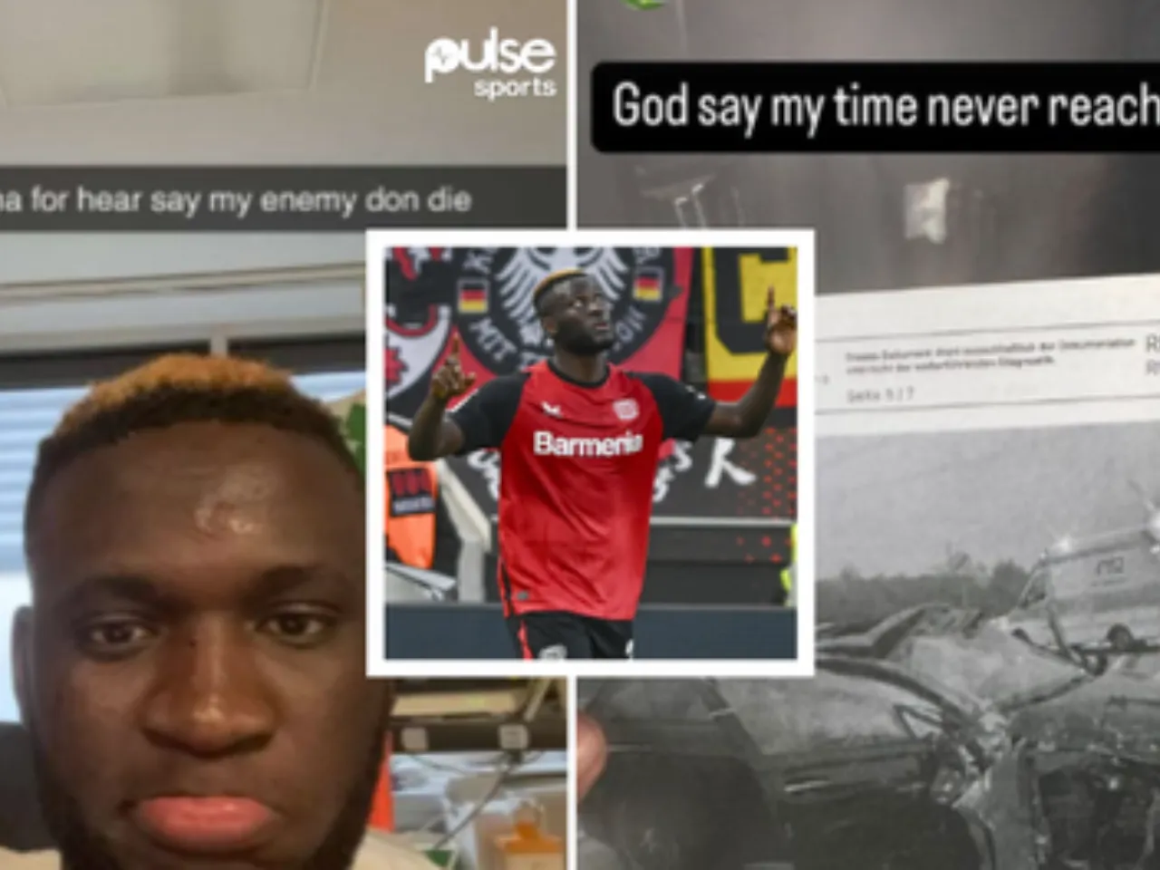 Nigerian striker Victor Boniface suffers serious injury in car accident