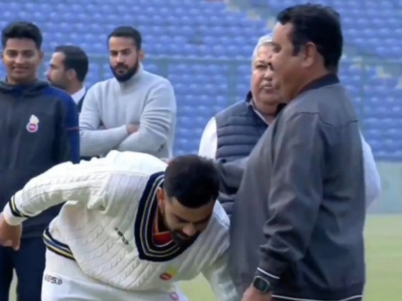 WATCH: Virat Kohli touches feet of his childhood coach Rajkumar Sharma, heartfelt video goes viral