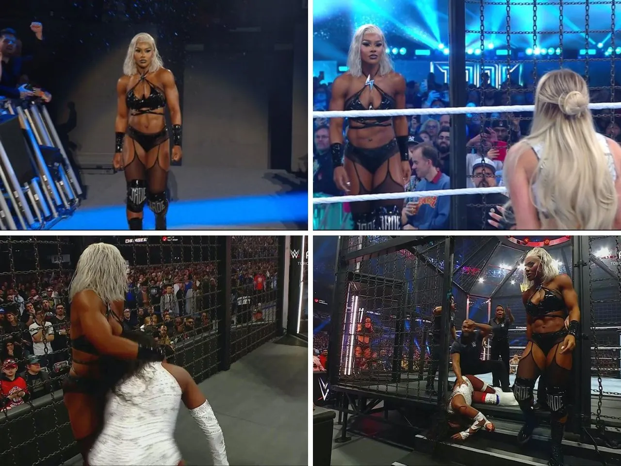 Jade Cargill returns at Elimination Chamber and brutally attacks Naomi