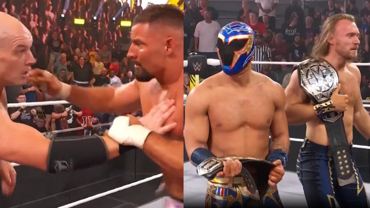 Nathan Frazer and Axiom win the WWE NXT Tag Team Championship