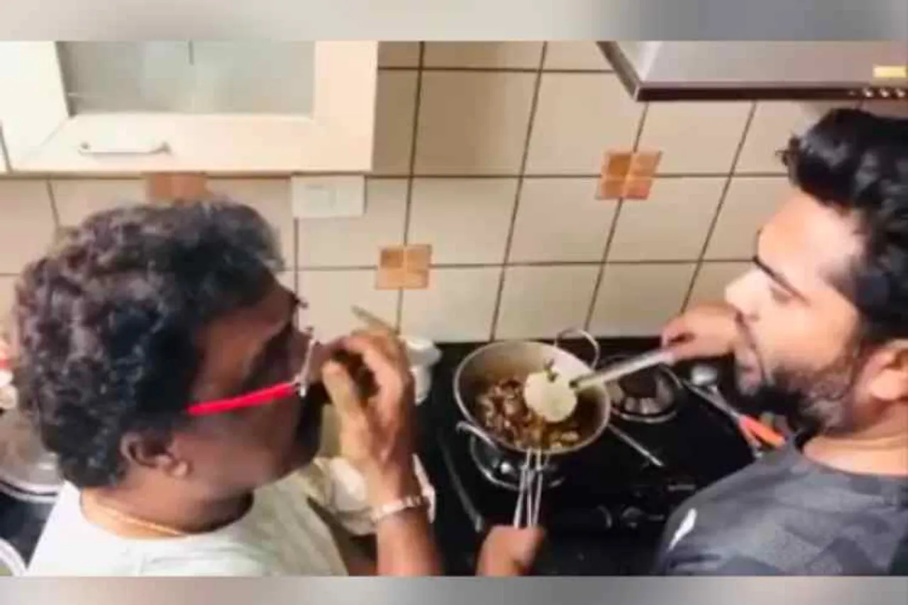 'என் மனைவி விரும்பினா குக் பண்ணுவாங்க' சிம்பு சமையல் வீடியோ