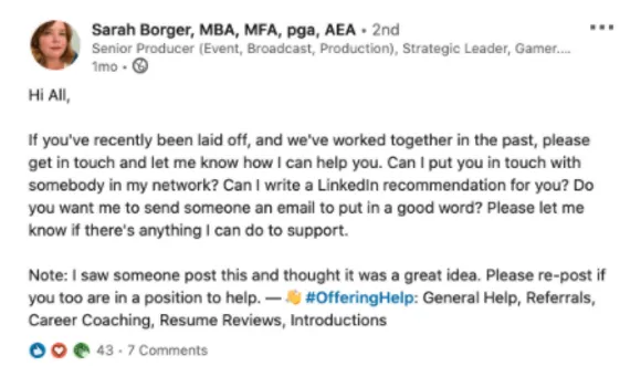 LinkedIn launches community support features