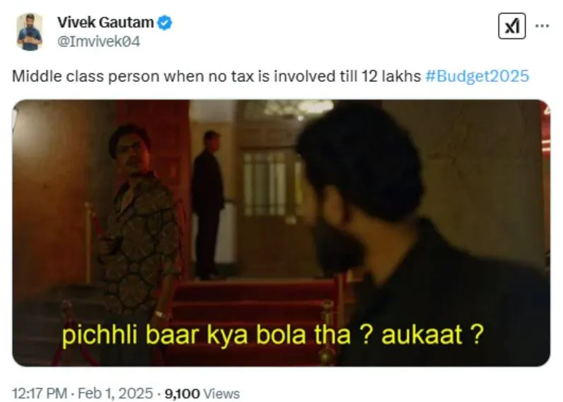 Union Budget 2025: No income tax up to ₹12 lakh. Internet has hilarious ...