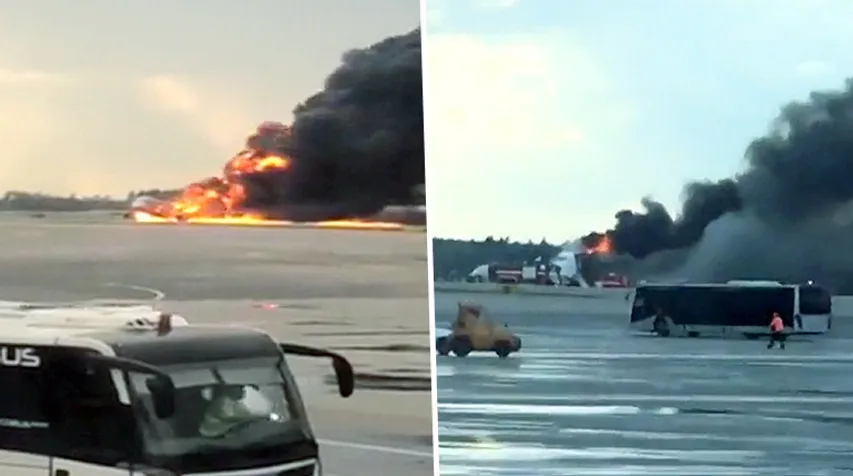 Russian plane catches fire News - Latest Russian plane catches fire ...